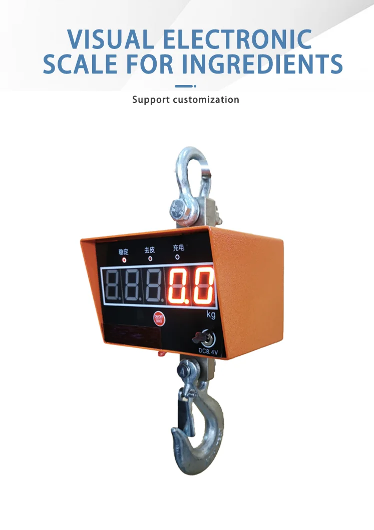 1 Ton Hot Electronic Industrial Scale Digital Crane Scale With the Hook ...
