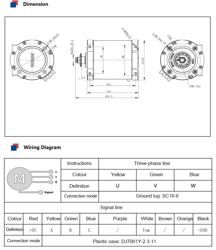 SOTION FW11 Electric Minibike Bike Motor - 5KW Power