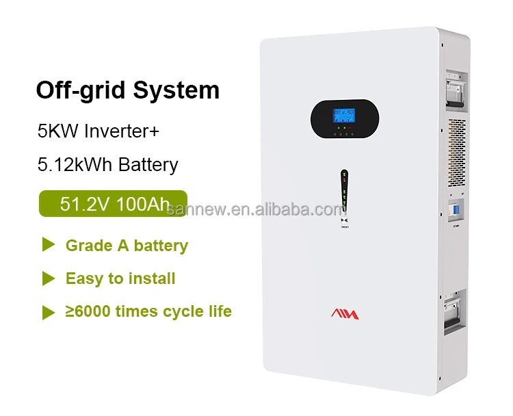 All In One Off Grid Inverter And 5.12kwh Lithium Battery 51.2v 100ah ...