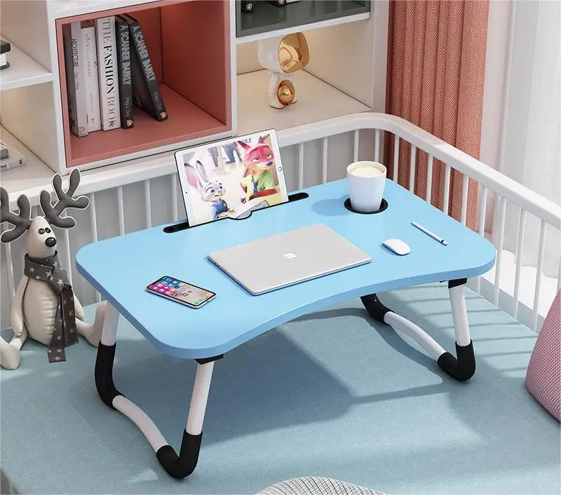 Cartoon Folding Bed Reading Table Portable Notebook Stand Table for Bed ...