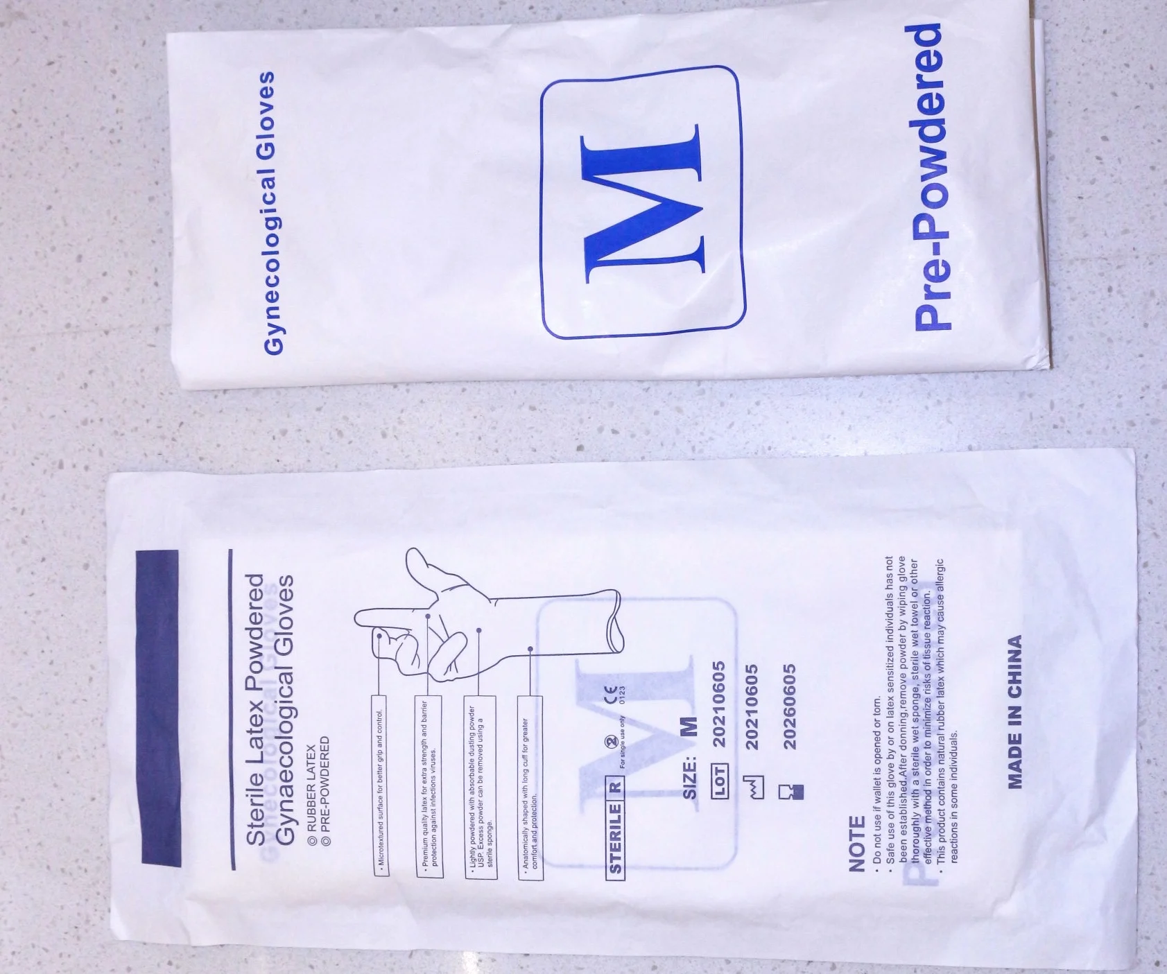 Elbow Length Gynecology Gloves - White Long Cuff Surgical Latex Gloves ...
