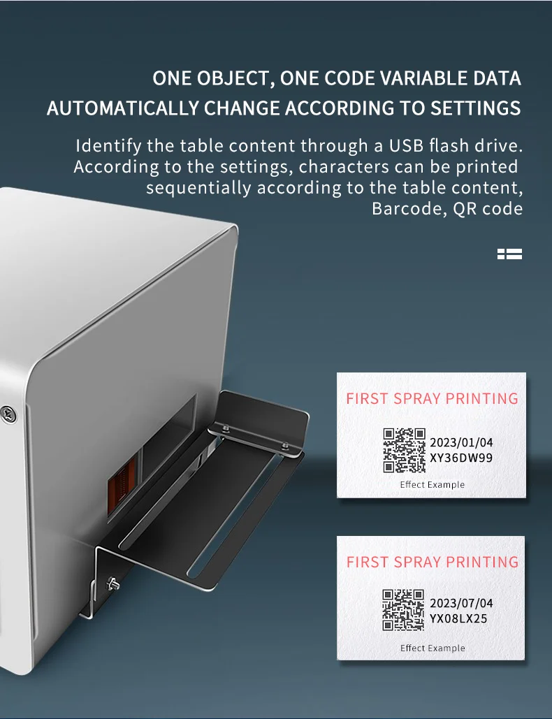 TIJ Touch Screen Compatible Date Barcode Qr Code Small Desktop Touch ...