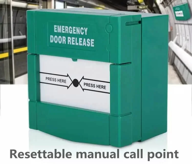 Fire Break Glass for Fire Alarm System Green Red Optional Door Release ...