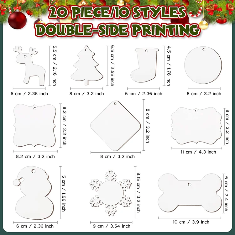 New Arrival 3 Inch Aluminum Unique Round Sublimation Ornament For ...