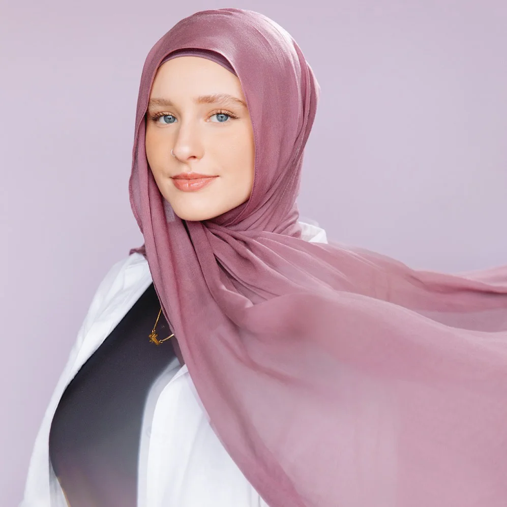 Two Piece Summer Modal Hijab With Matching Color Tube Undercap Sets ...