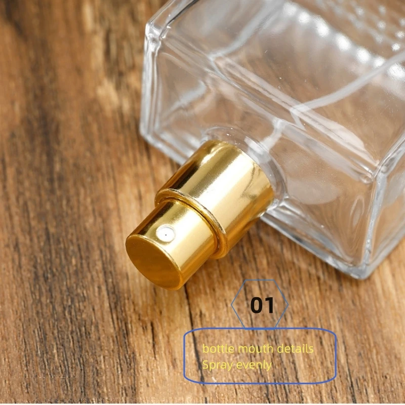 Cheap Glass Perfume Bottle 35ml 50ml 100ml Rectangle Empty Perfume ...