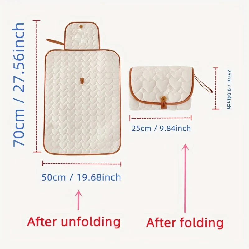 Quilting Design Baby Diaper Changing Pad Customized Waterproof Portable ...