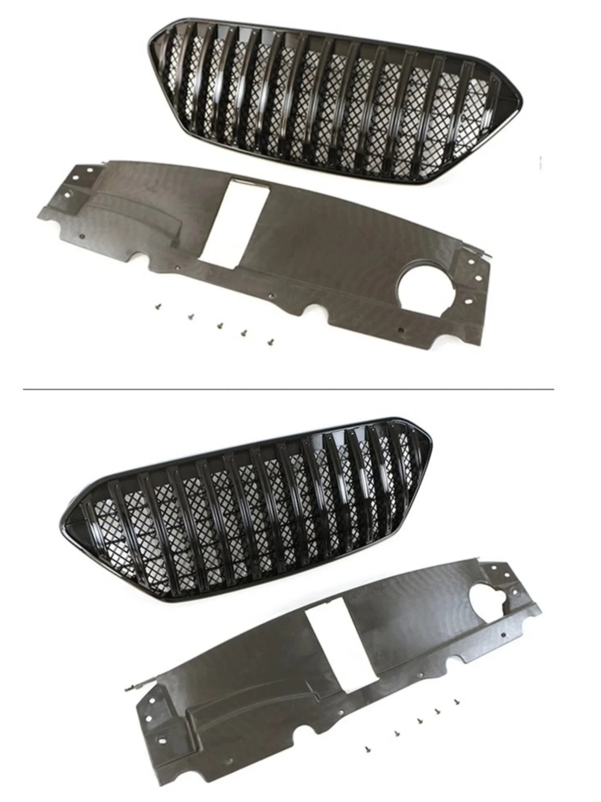 Radiator Grille Grid For Hyundai Ix35 10-13 Black Net With Light Car ...