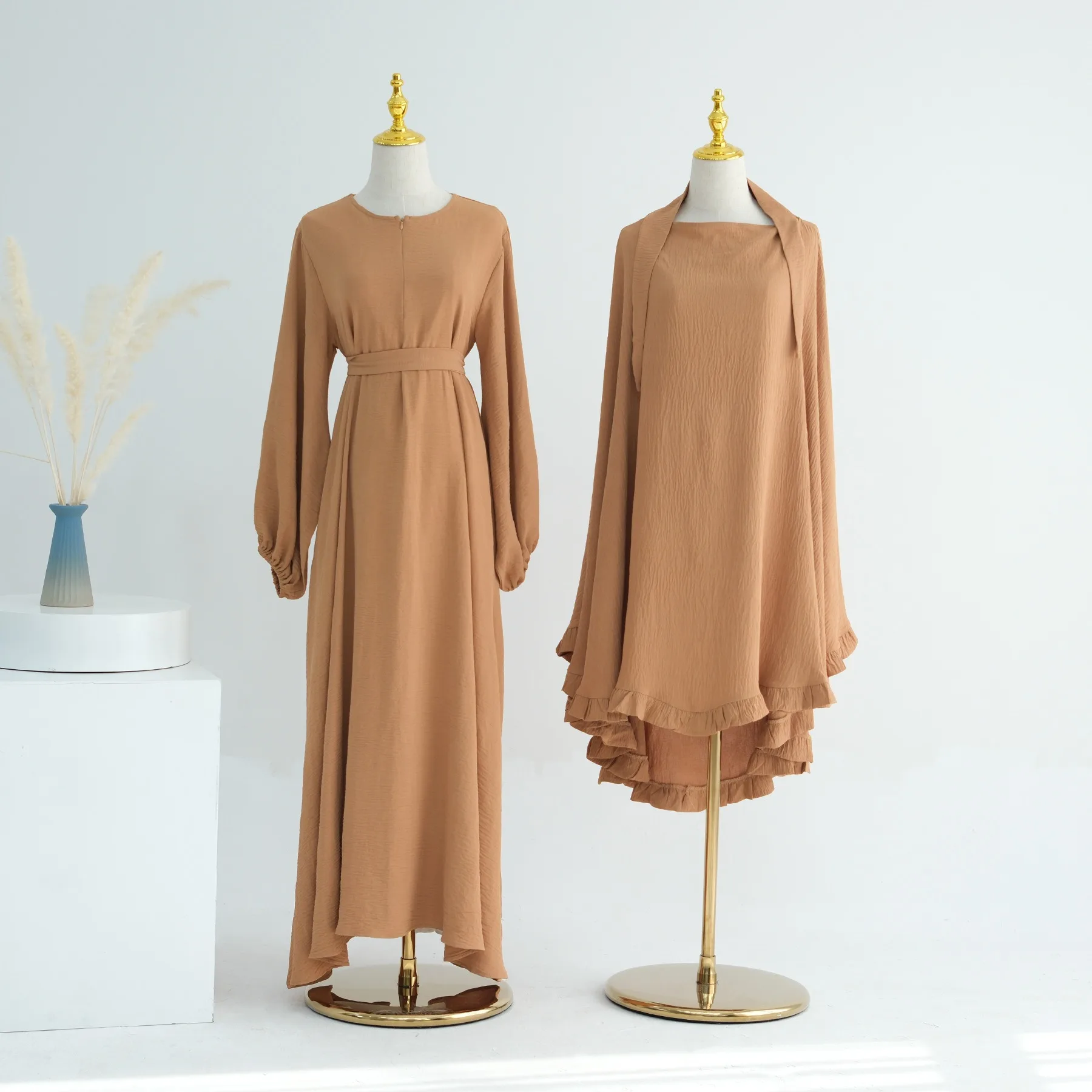 Middle East Islamic Clothing Turkey Dubai Muslim Women Abaya Shackled ...