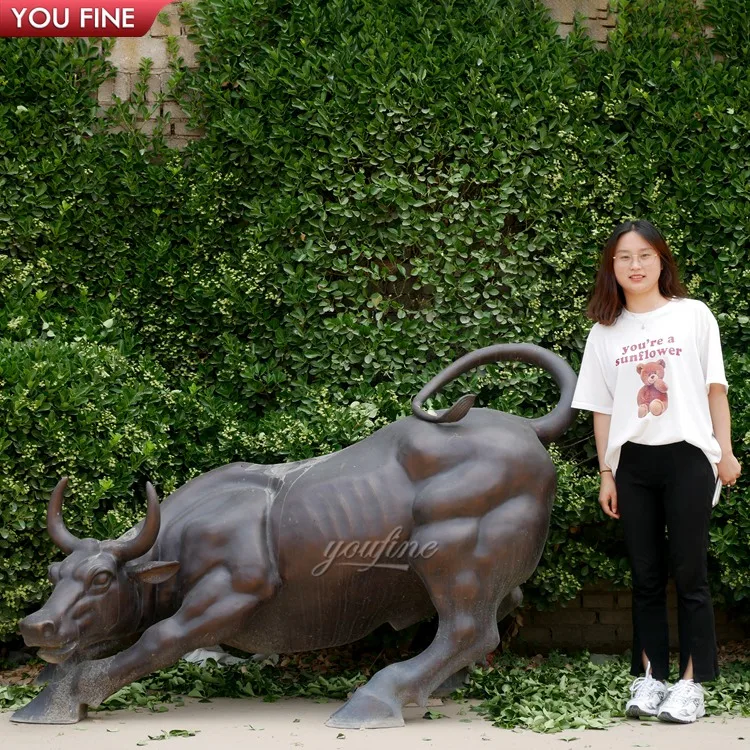 Outdoor Garden Decor Life Size Bronze Wall Street Bull Statue For Sale - Buy Wall Street Bull ...