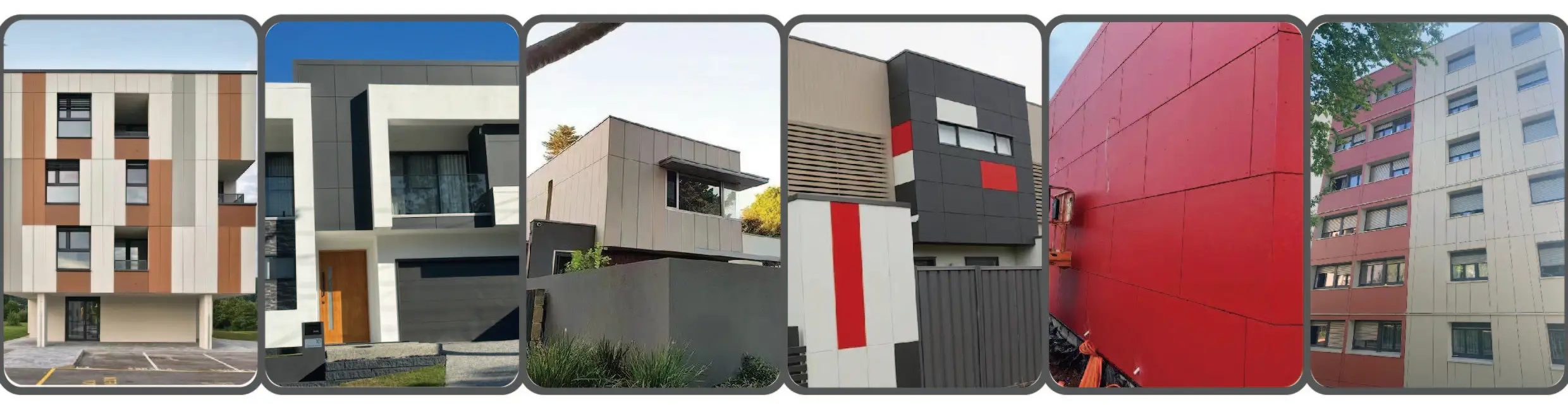 Exterior Wall Color Fiber Cement Board Pre- Finished Facade External ...