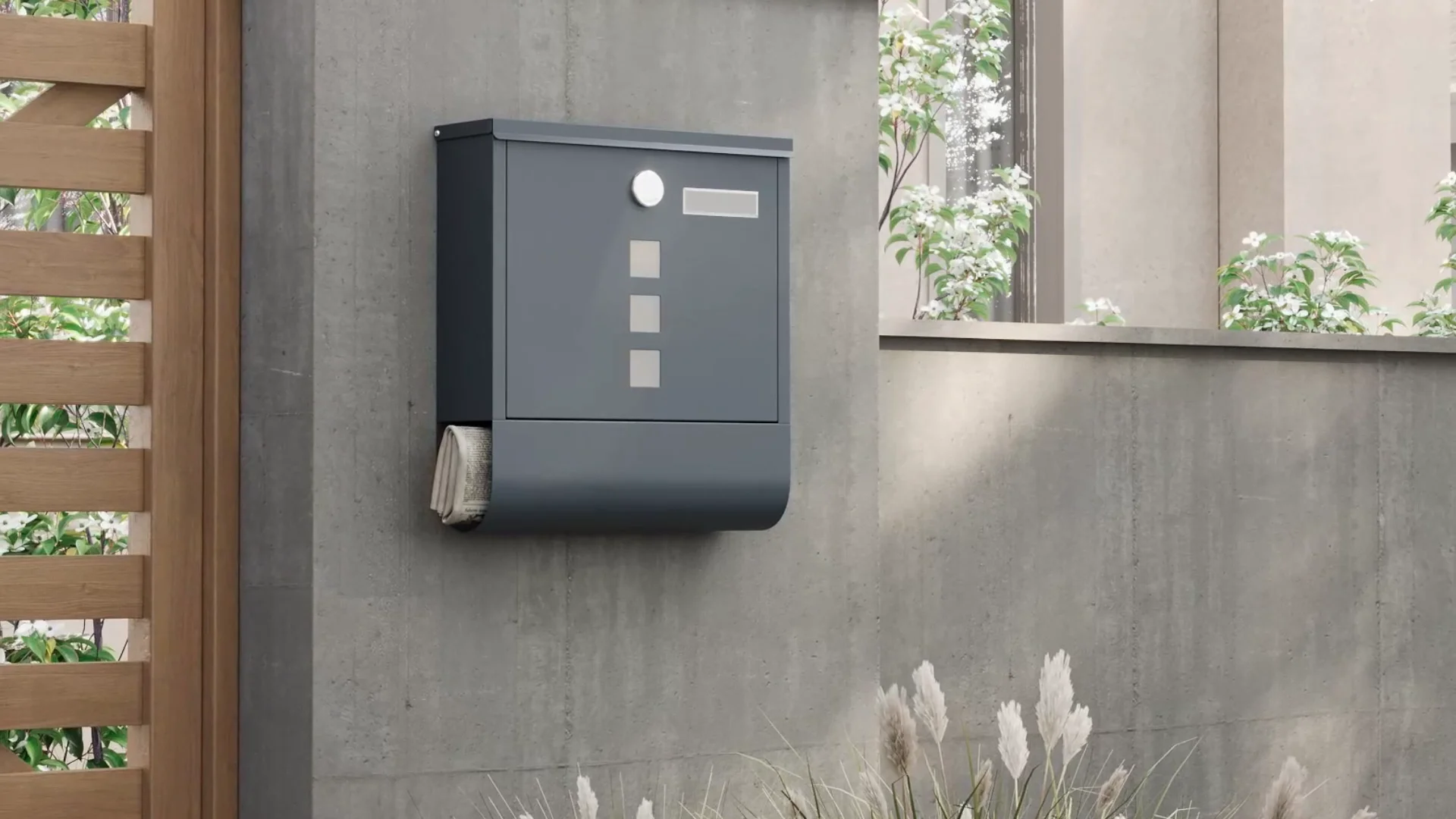 Songmics Wholesale Steel Post Box Wall Mounted Letterbox With Copper ...