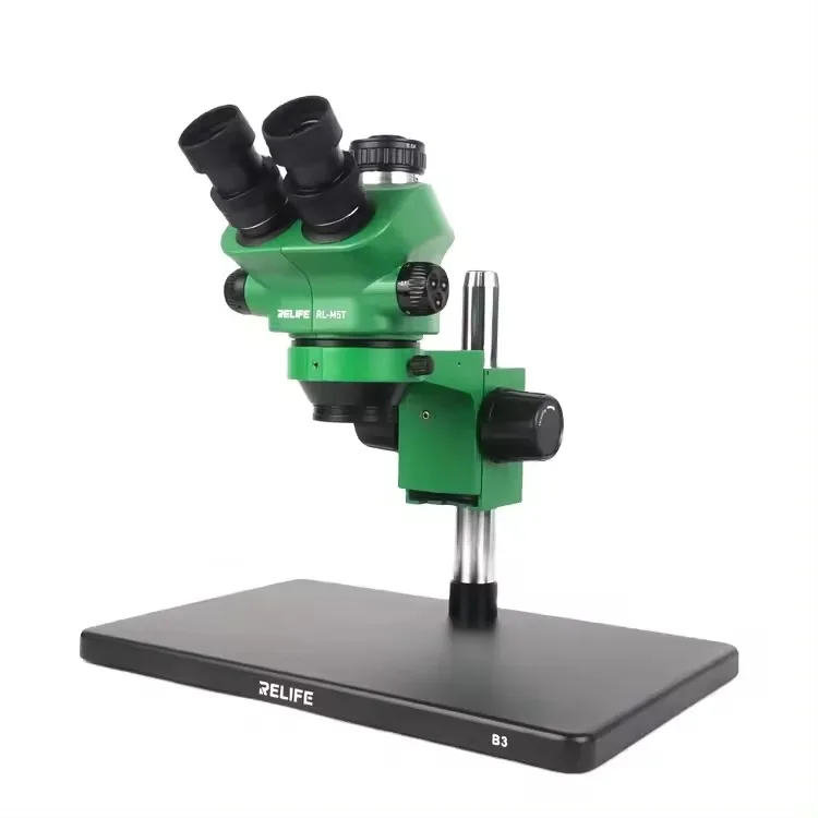Relife Rl-m5t-b3 Trinocular Stereo Microscope 7x-5 For Soldering Pcb ...