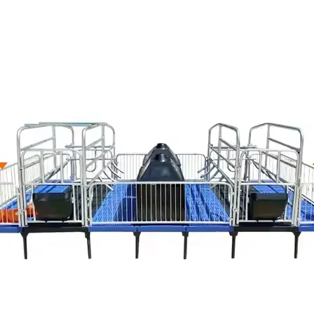 New Animal Farm Equipment Pig Production Breeding Bed Farrowing Crates ...