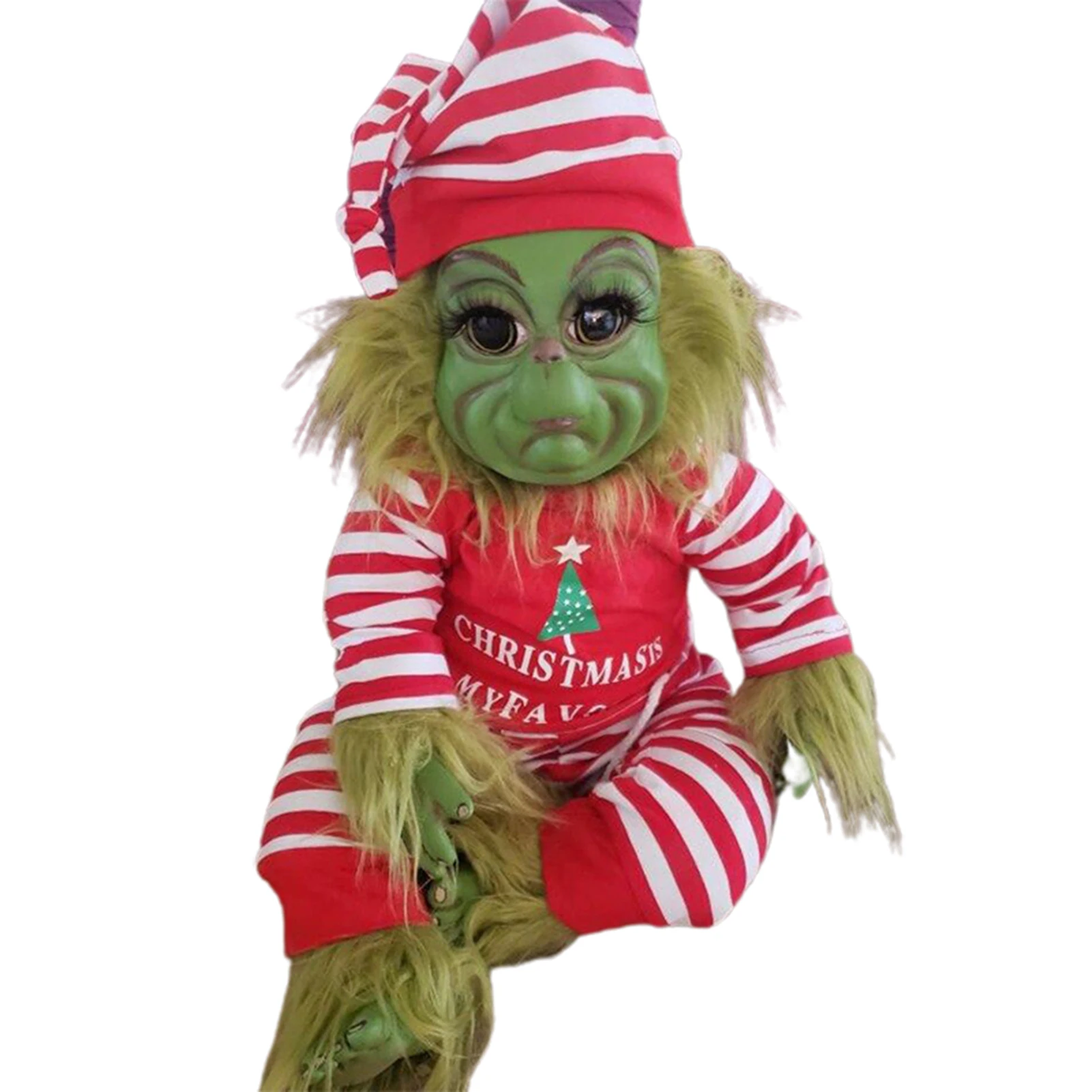 Grinch Doll Cute Christmas Stuffed Plush Soft Fabric Toy 20cm Xmas ...
