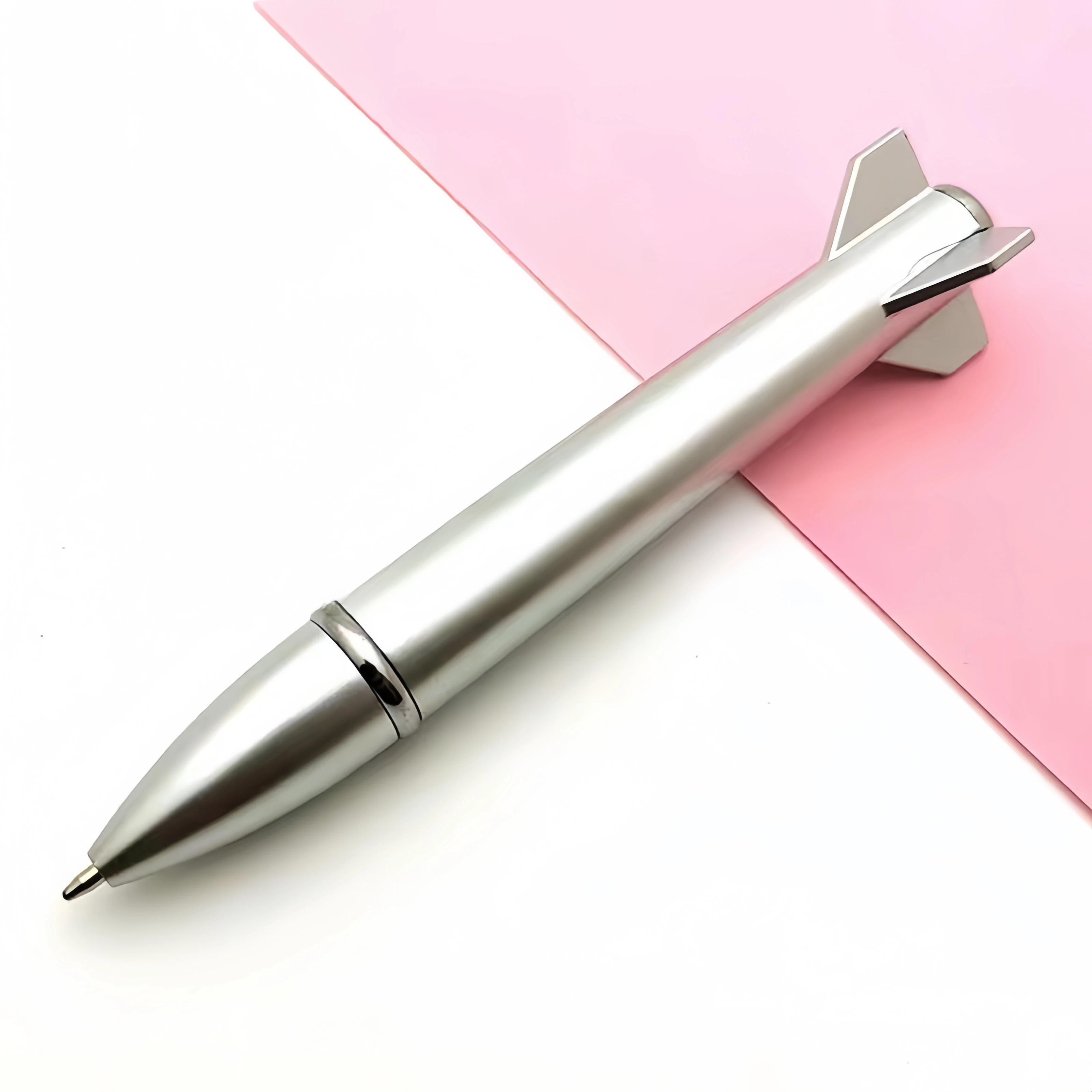 Hot Selling Creative Funny Rocket Missile Model Led Ballpoint Pen ...