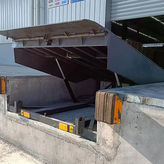 Warehouse Unloading Platforms Fixed Dock Leveler Hydraulic Swing Lip ...