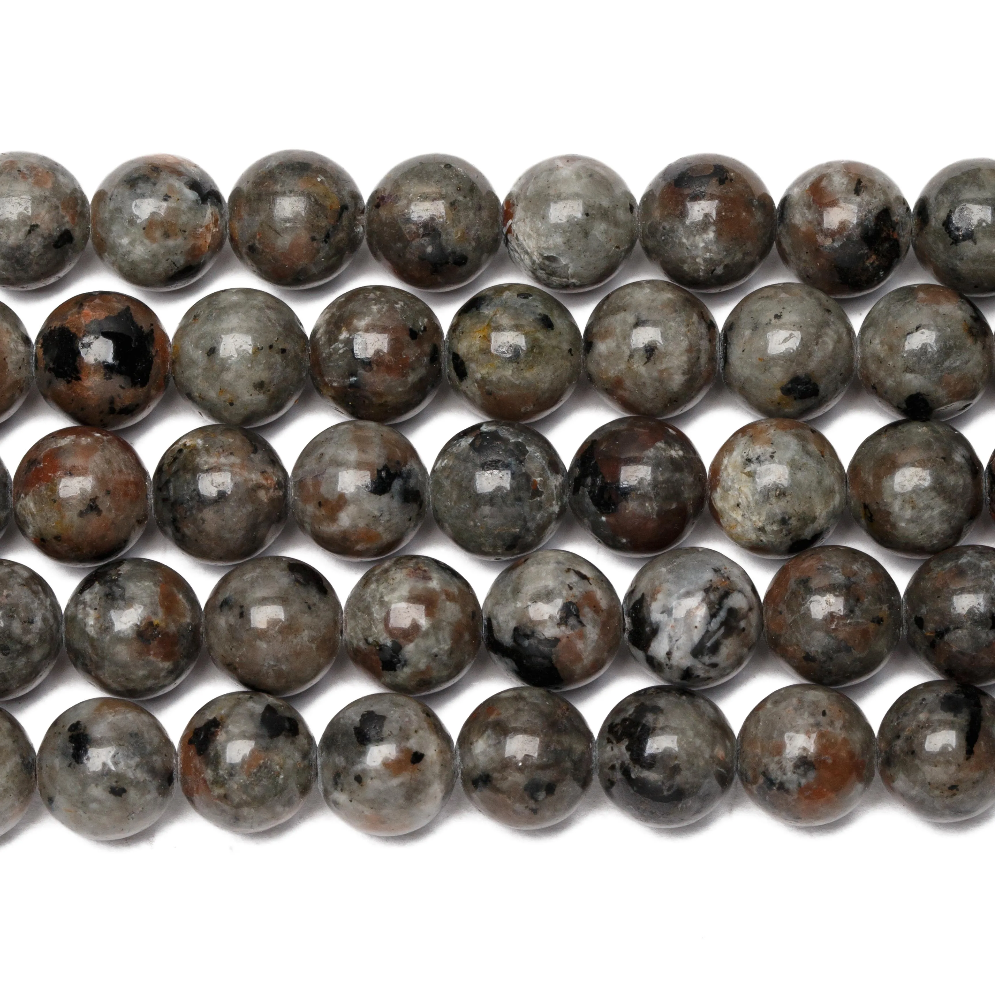 4-12mm Natural Flame Stone Beads for Jewelry Making