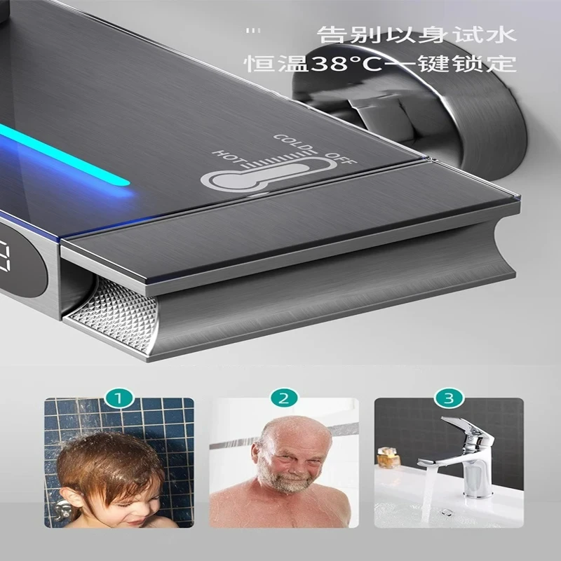 Concealed Watermark Shower Faucet - Modern & Durable