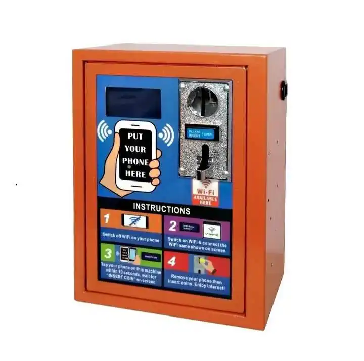 Automatic 4G Lte Wifi Hotspot Coin Pay Terminal Machine With Rj-45 Wan ...