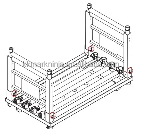 Aluminum Lightweight Foldable Cp Rack Cart Trolley For Lighting ...