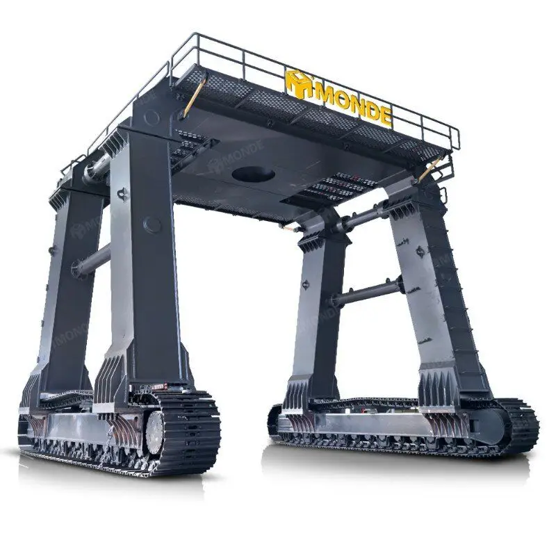 MONDE excavator crawler frame elevation long leg assy with coal bucket ...