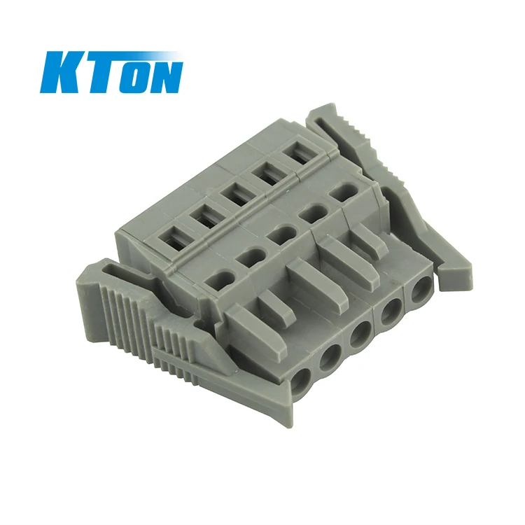 Kton Pa66 Gray Color Plug-in Terminal Blocks Spring Male And Female ...