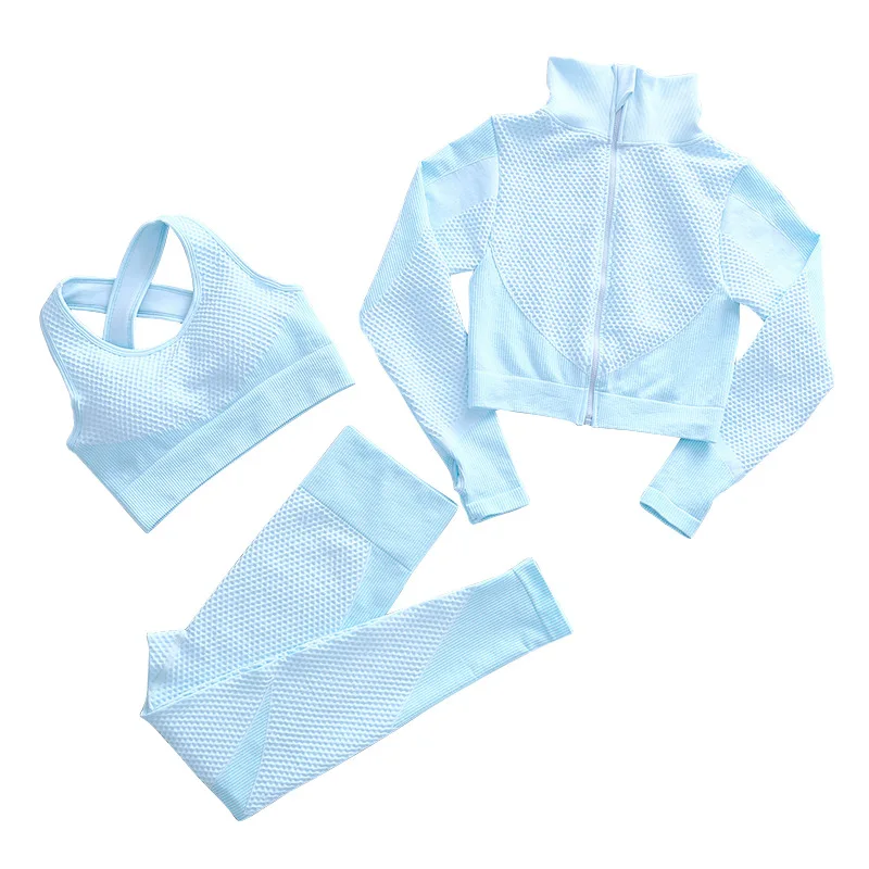 GC Roupa De Academia Kit Workout Sets Conjunto Deportivo Mujer Fitness ...