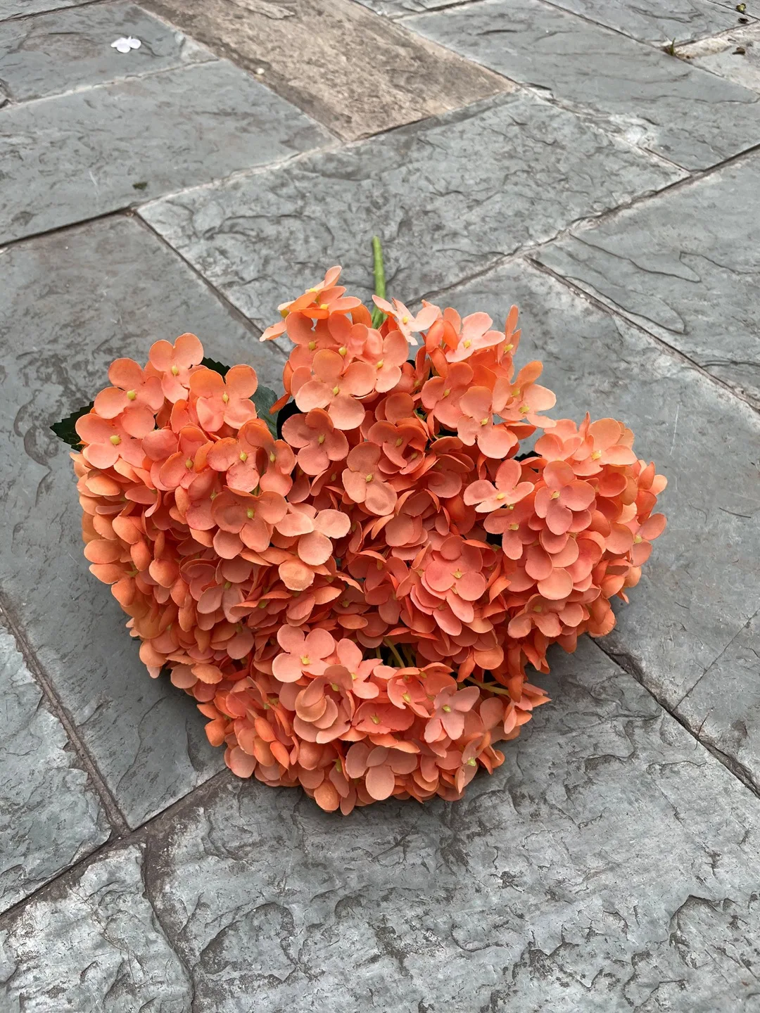 Wholesale Cheap Orange Flowers - Artificial Hydrangea for Weddings