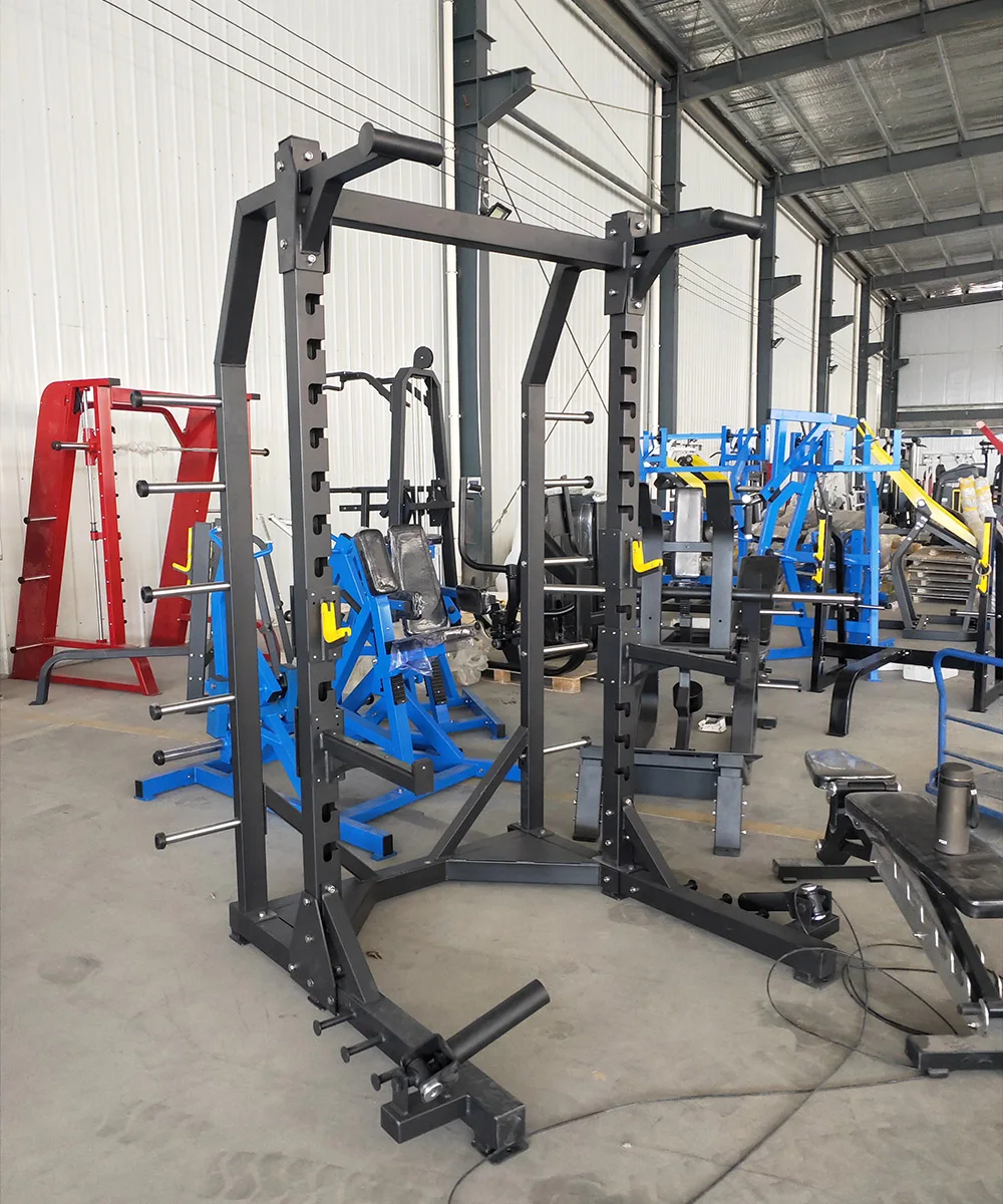 Multi Function Station Cable Crossover Squat Rack Power Training Gym ...