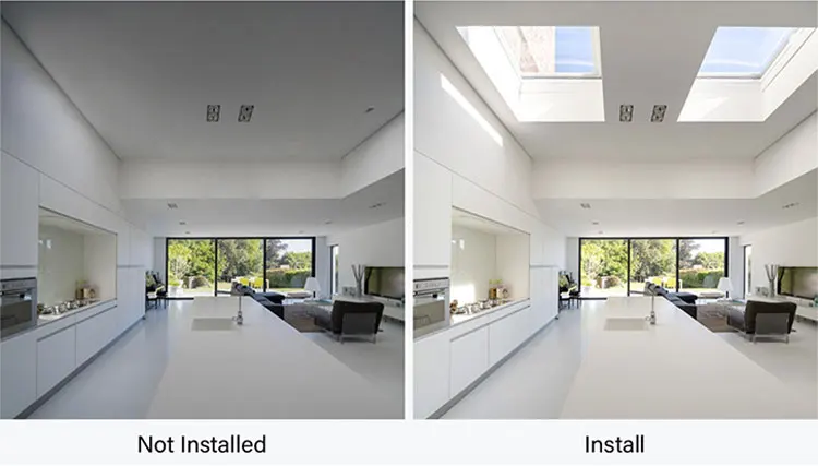 Study Skylight Intelligent Sensor Automatic Skylight Large Aluminum ...