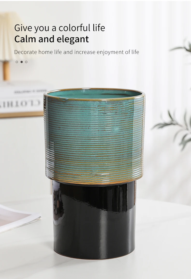 2023 Custom Logo Kiln Glazed Porcelain Butterfly Orchid Vase Kiln ...