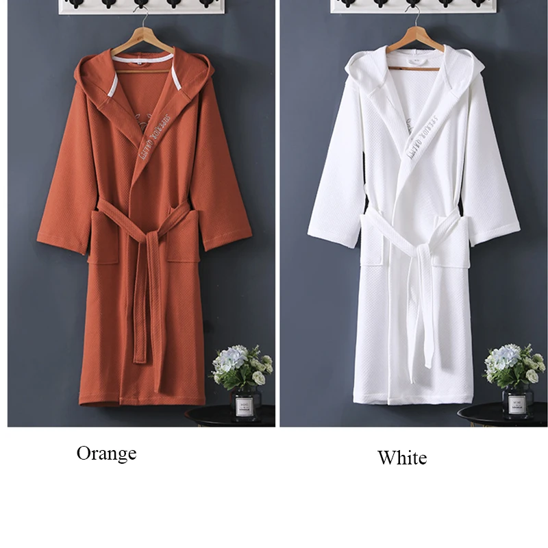 Luxury Four Seasons Bathrobe For Hotel Spa 100% Cotton Double Layer ...