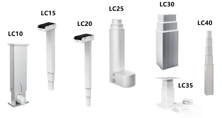 6000n Telescopic Linear Actuator Synchronized Electric Lifting Column ...