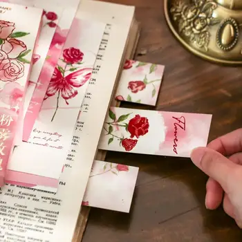 30 Sheets Into Bookmark Rose Apocalypse Series Light Retro Premium ...