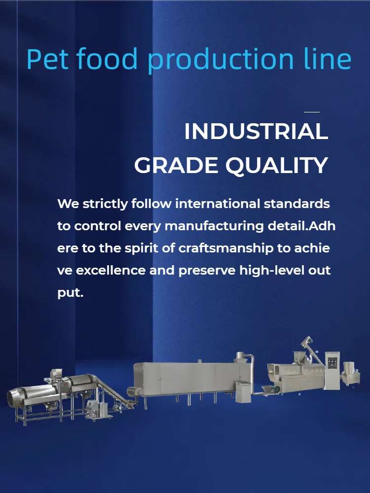 Stainless Steel High Output Pet Feed Making Machine With Automatic ...