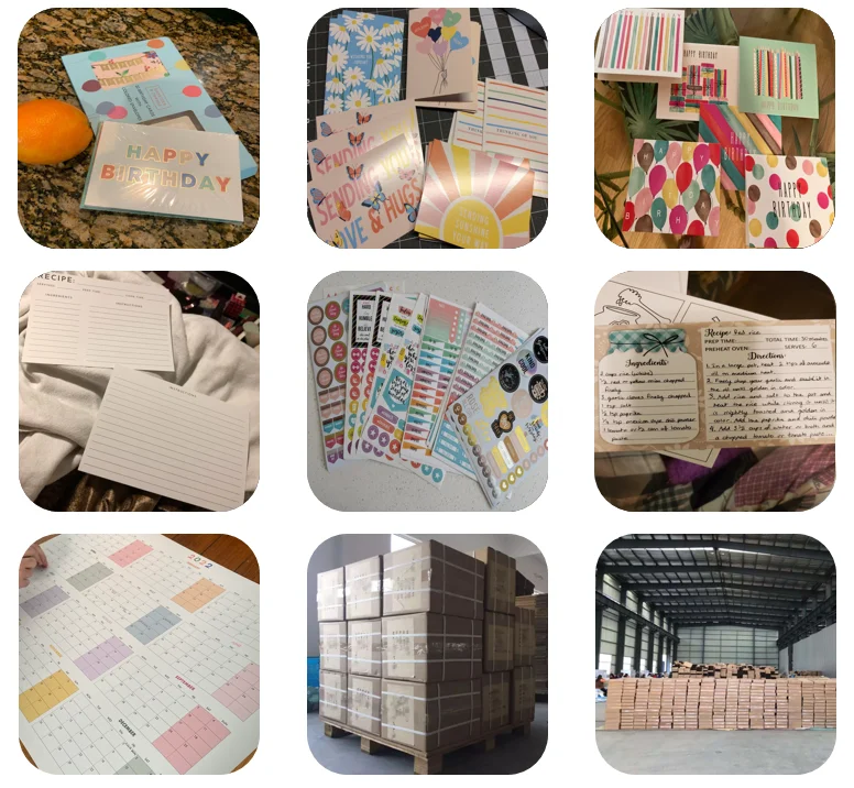 Variety Assorted Custom Happy Birthday Bulk Greeting Cards with Envelopes