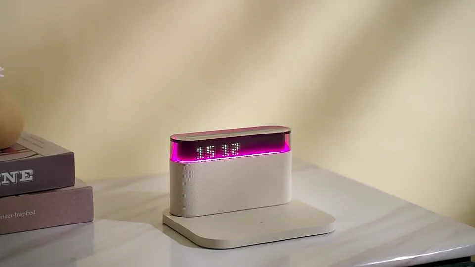 S26s Upgrade Colorful Ambient Light Dot Matrix Display Alarm Clock ...