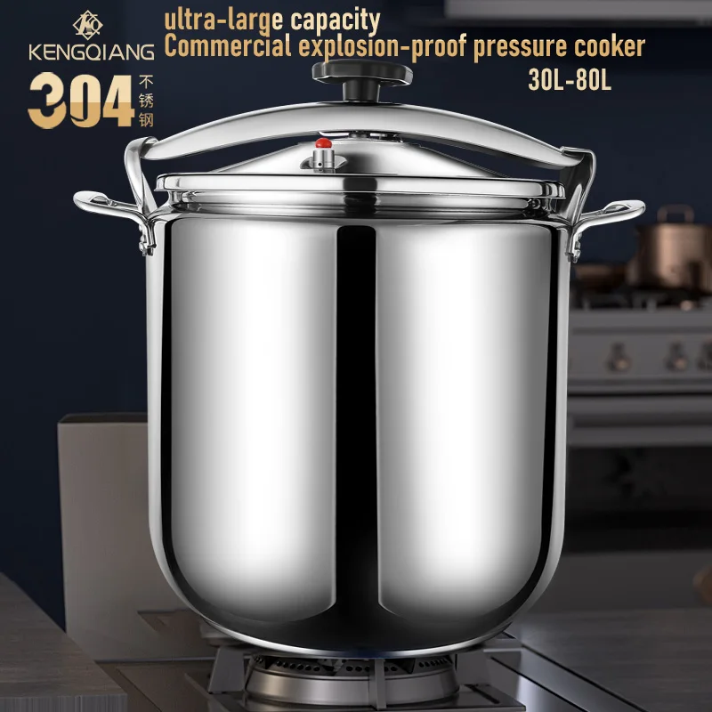 Large Capacity Stainless Steel Pressure Cooker - 30L to 100L Options