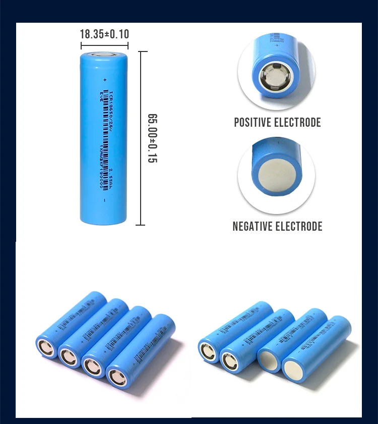 18650 Li-Ion Battery Cells - High Capacity & Reliable Power