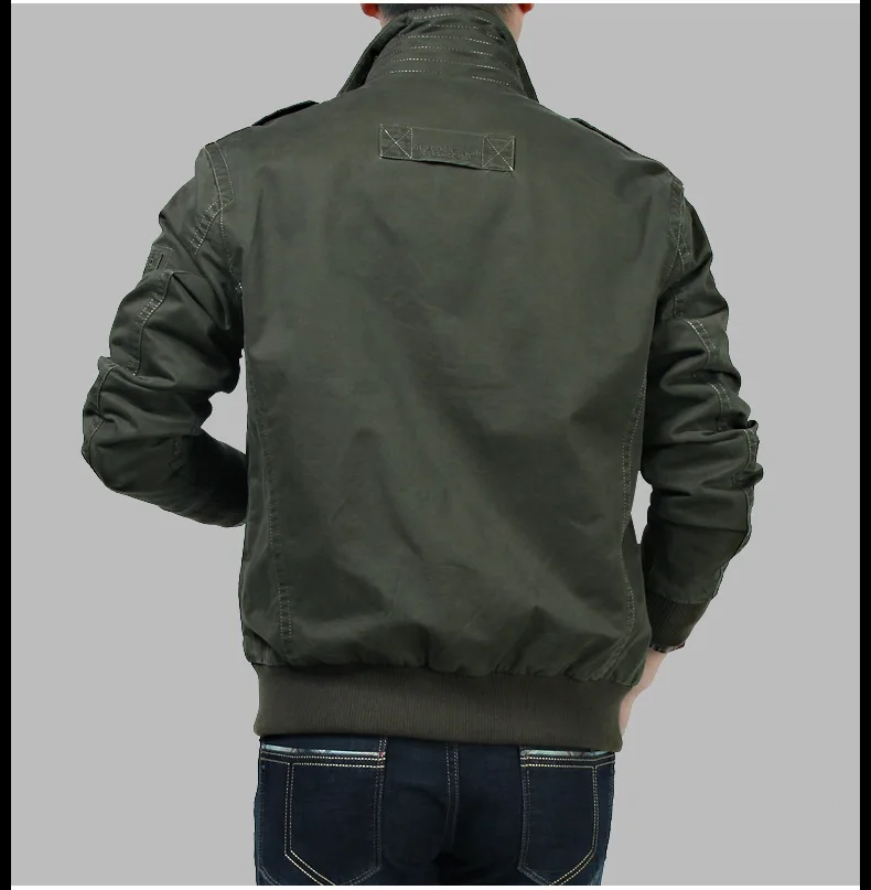Supply 95% Cotton High Neck Wind Breaker Men Jackets Leisure ...