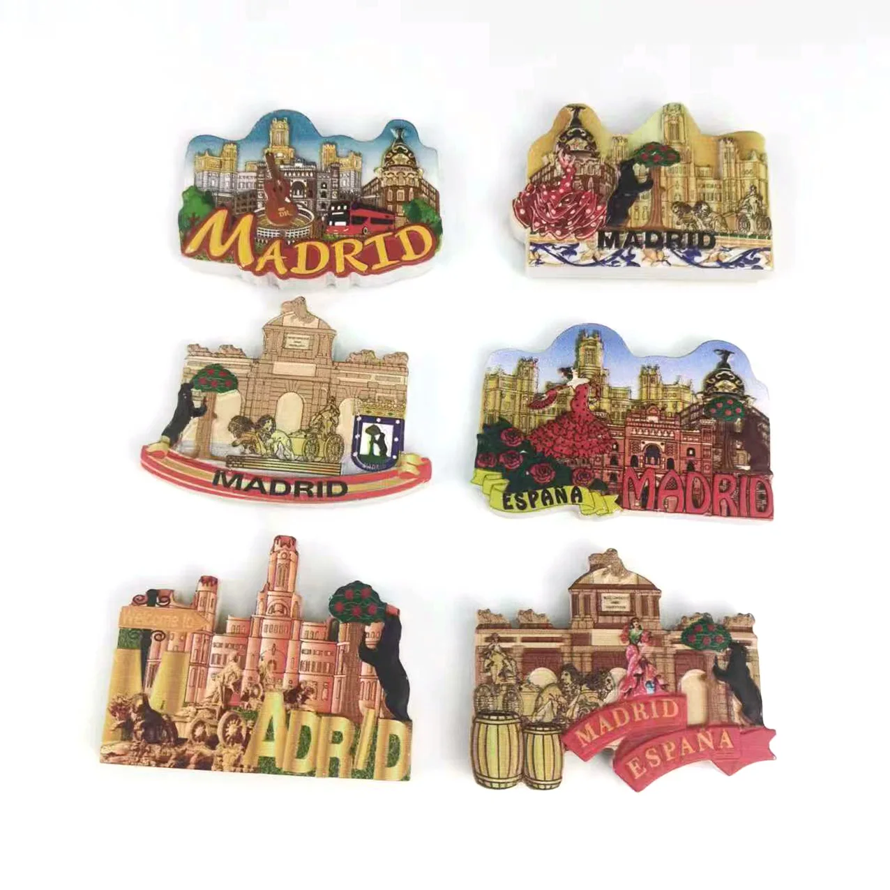 Wholesale Custom Resin Country City Spain Tourist Souvenir Madrid ...