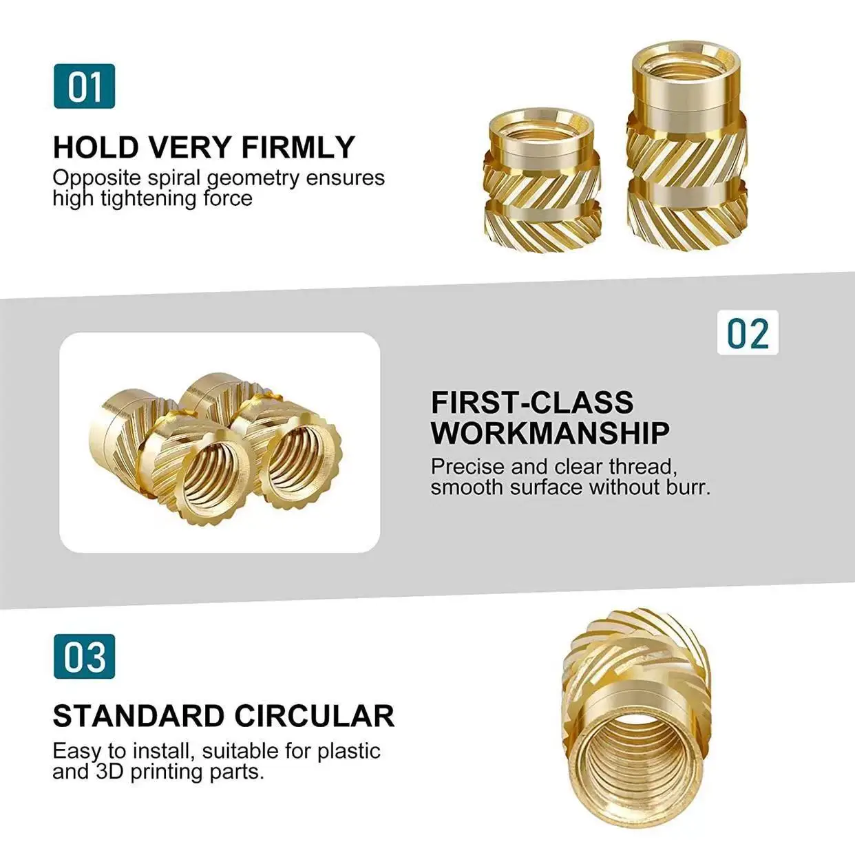 Brass Thread Insert Nut - Ideal for Mining & General Industry