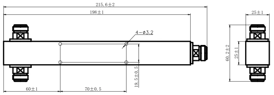 Uhf 4-way Micro 555-6000mhz Power Splitter 1x4 1x8 4 Way Splitter For N ...