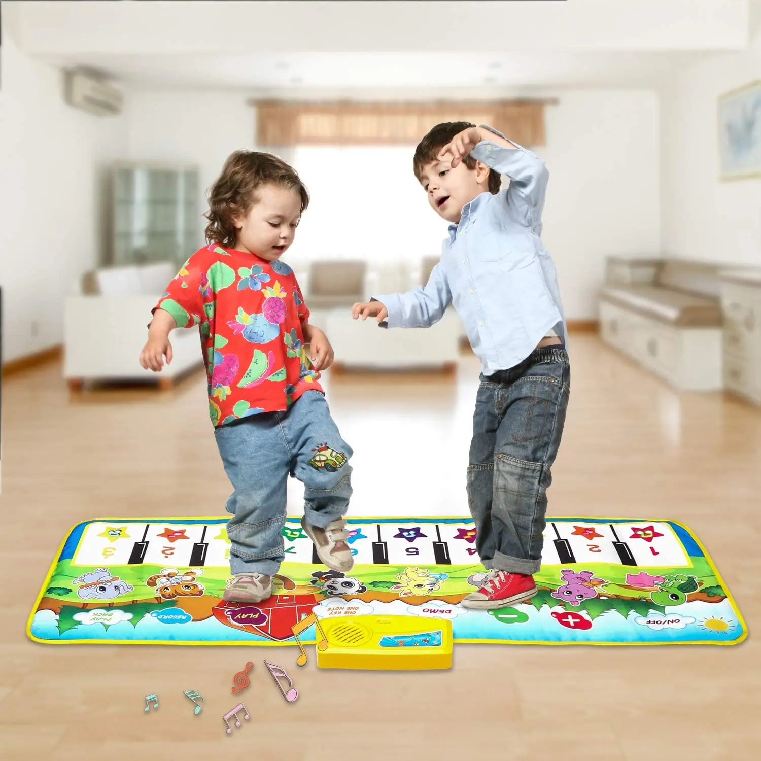 Baby Sensory Musical Dance Mat Children Piano Play Mat Keyboard Baby ...