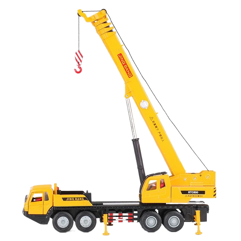 1:50 Scale Metal Crane Die Cast Model Toy 2 Colors Engineering Vehicle ...