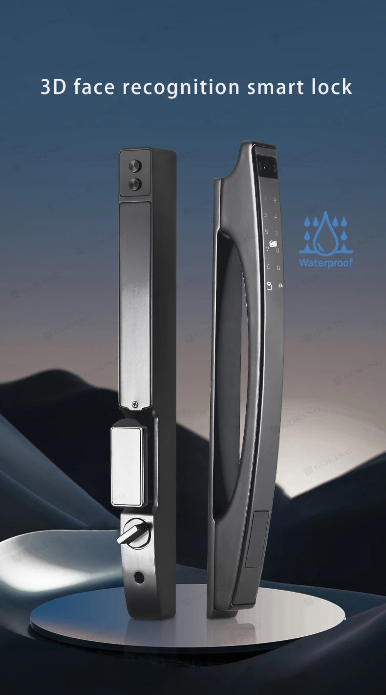 Goking Biometric Glass Door Lock With App Remote Digital Lock Tuya ...