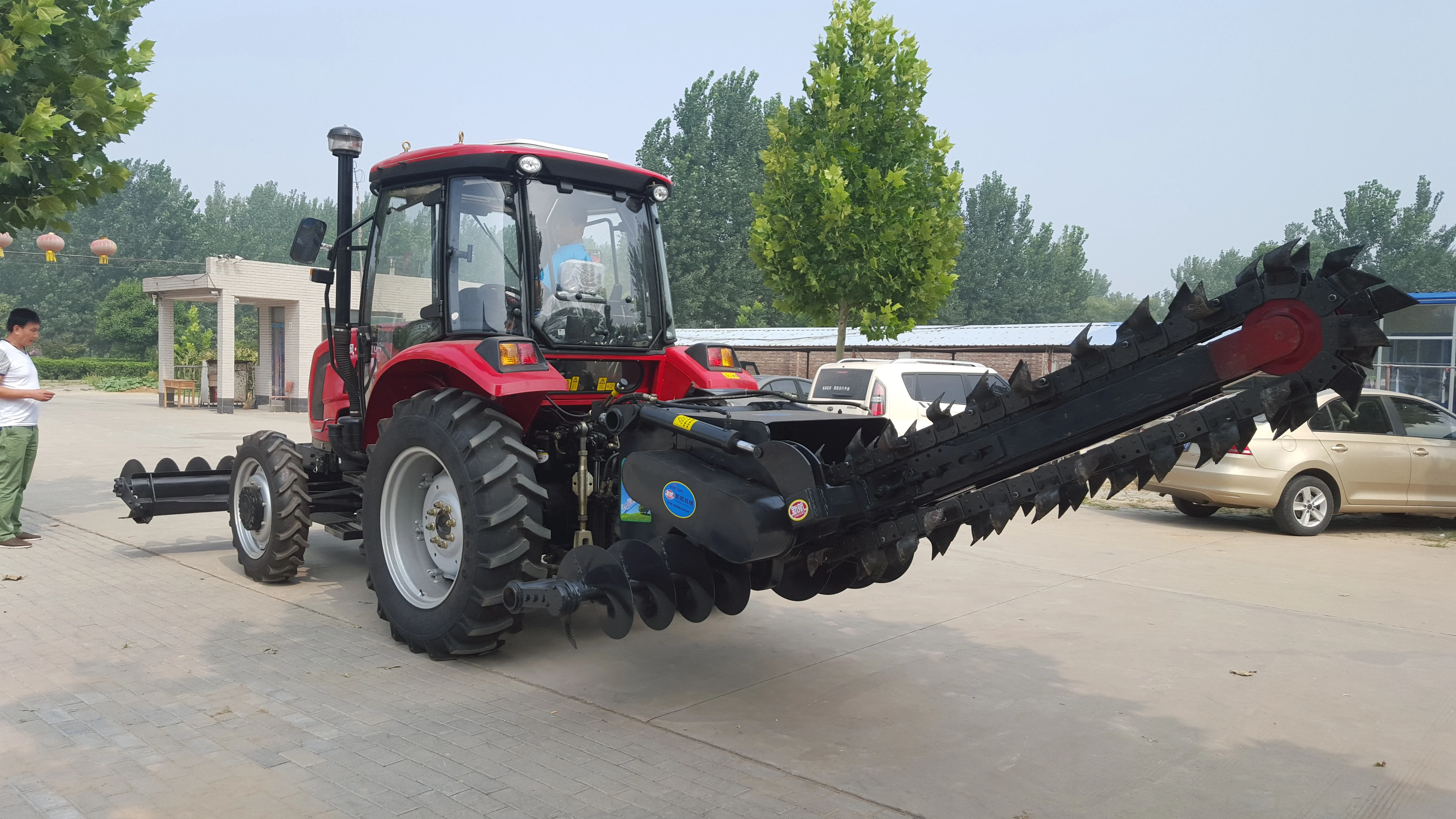 Ditching Trencher Chain Trencher Trencher Machine - Buy Trencher ...
