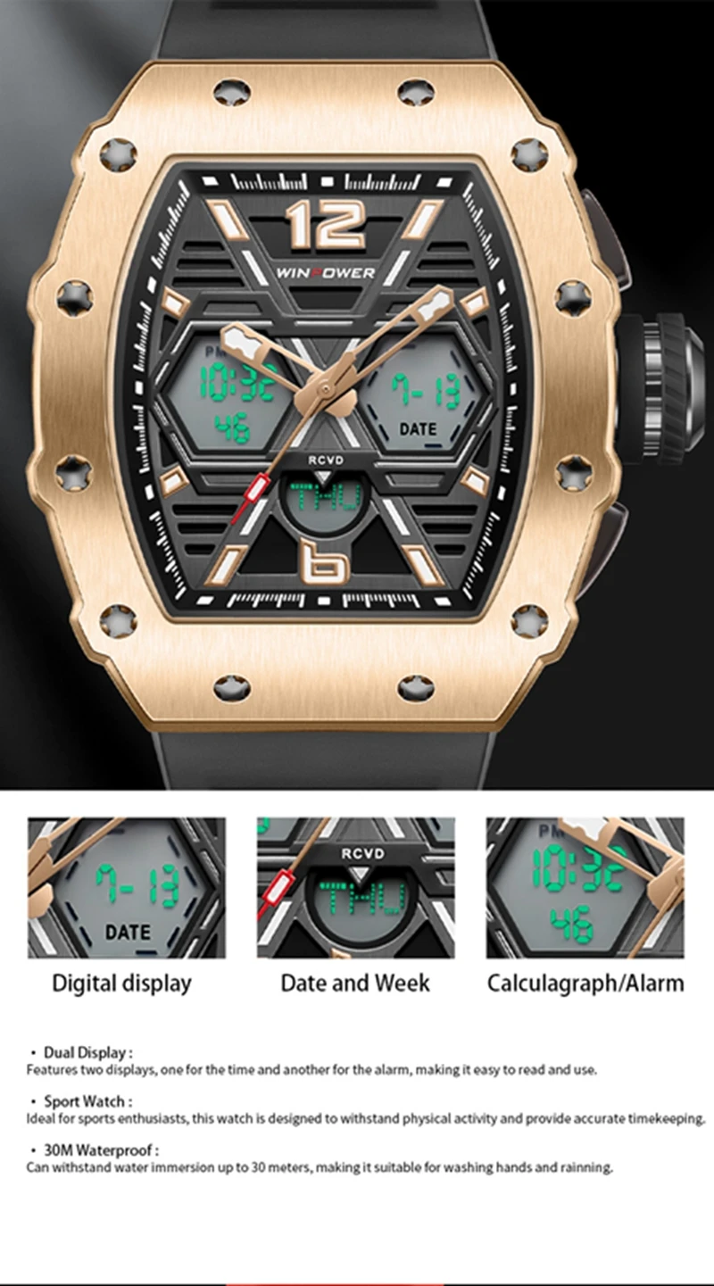 WIN POWER 2024 Men's Watches - Luxury Quartz & Digital