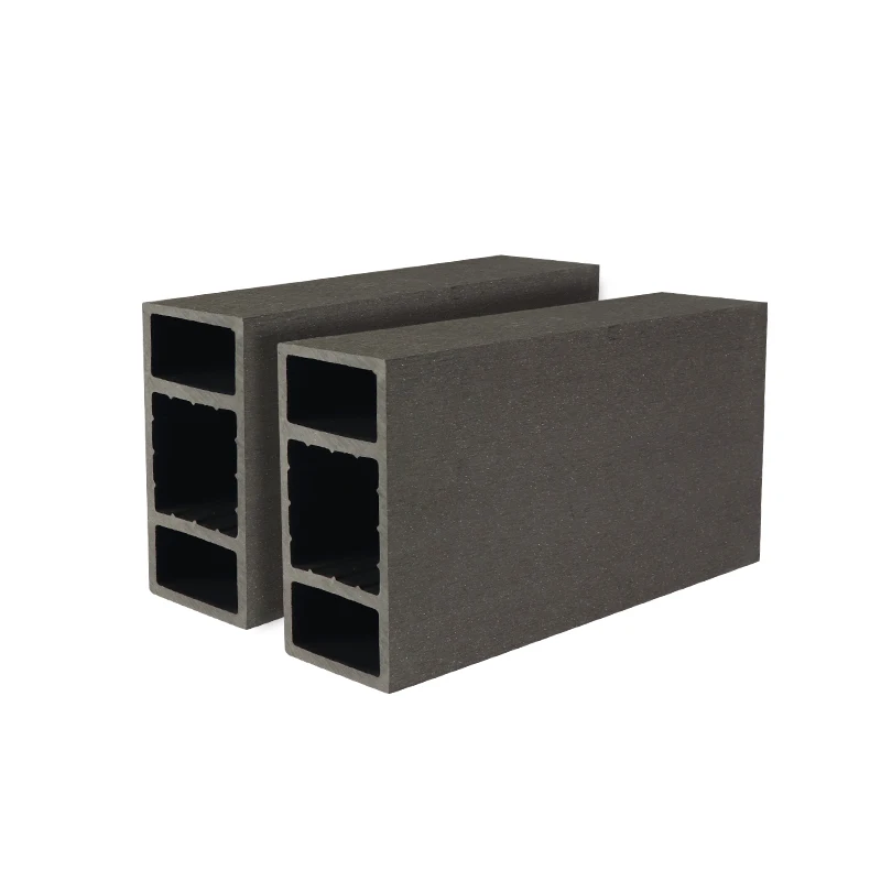 Natural Aesthetic Pe Timber Tube/Outdoor Waterproof WPC Square Tube/WPC ...